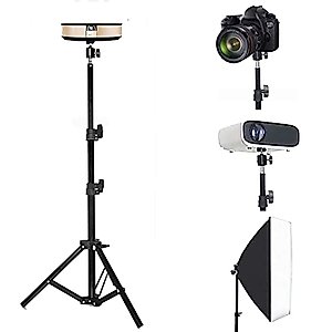 Tripod Stand, Mini Projector Stand,Lightweight Portable Projector Photography Stand Camera Tripod Adjustable Height 20" to 61" Floor Stand Holder, inculded 360° Rotatable Head Ball (Withstand 3pound)