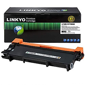 LINKYO Compatible Toner Cartridge Replacement for Brother TN660 (1-Pack, Design V3)