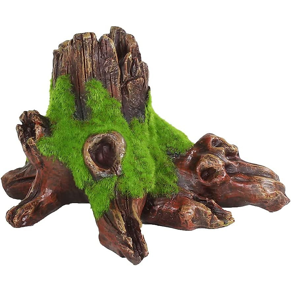 Penn-Plax Aqua-Flora Aquarium Living Resin Decorations with Embedded Glosso Plant Seeds: Naturally Inspired Bogwood 3-Piece Bundle – Safe and Healthy for Freshwater Fish