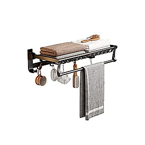 Hanrace 24Inch Towel Racks for Bathroom,Bathroom Storage,No-Drill Towel Rack,Wall Mounted Bath Towel Holder