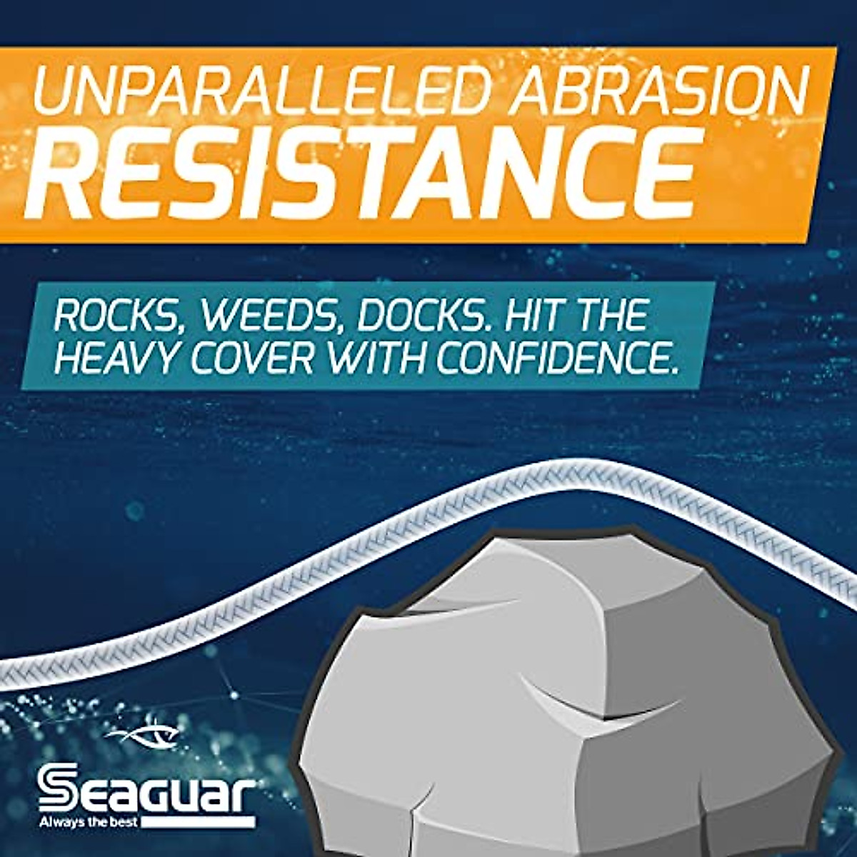 Seaguar Smackdown High Visibility Fishing Line 10lbs, 150yds Break Strength/Length, Stealth Gray - 10SDSG150