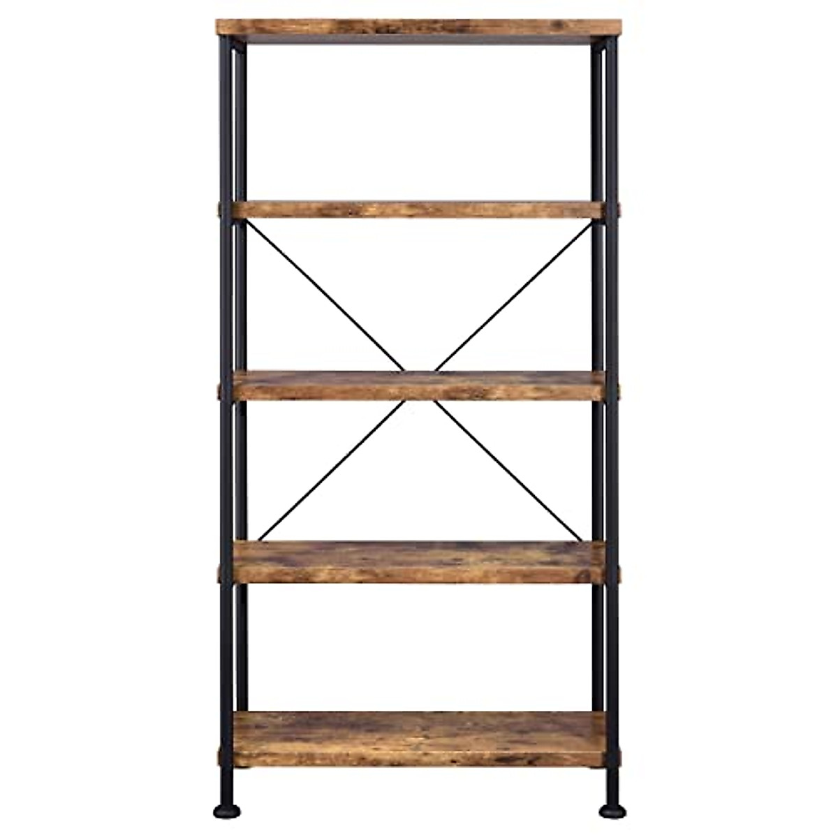 Coaster Home Furnishings Bookcase, Antique Nutmeg and Black