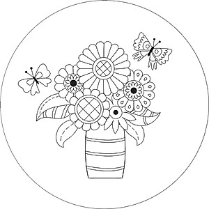 Blooms & Succulents Embroidery Pattern Transfers (set of 10 hoop designs!)
