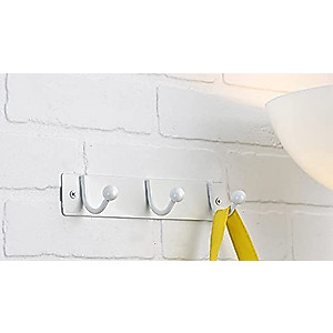 Richelieu Hardware 70548BAG Utility Hook Rack 9-1/16 in (230 mm), White