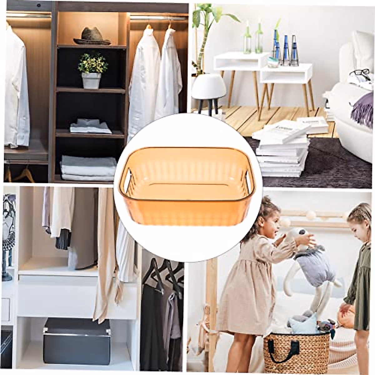 NOLITOY 2pcs Kitchen Storage Box Toiletry Organizer Clear Plastic Drawers Clothes Drawer Storage Container Cabinet Stackable Storage Drawers Makeup Case Storage Box for Home Socks Case Bra