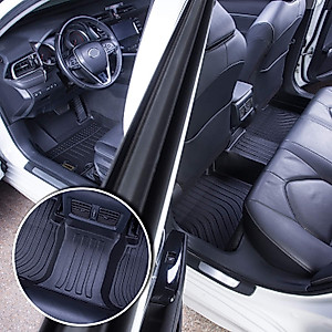 orealtrend Black Floor Mats Liners Replacement for Explorer 7 Seats 2015-2019 Heavy Duty All Weather Guard Front and Rear Car Carpet-Custom Fit-Tough/Durable/Odorless