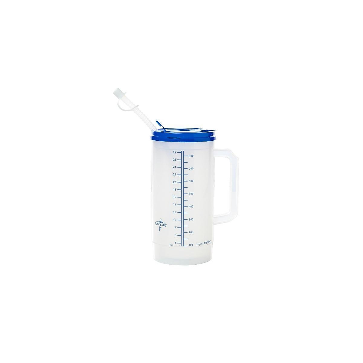 Medline Graduated Insulated Carafes, Clear, 28 Oz
