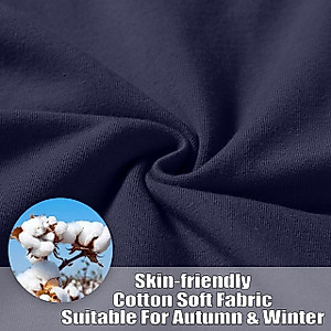 SANTINY Women's Cotton Sweatpants Yoga Lounge Casual Pants Open Bottom Sweat Pants for Women with Pockets (Navy_XL)