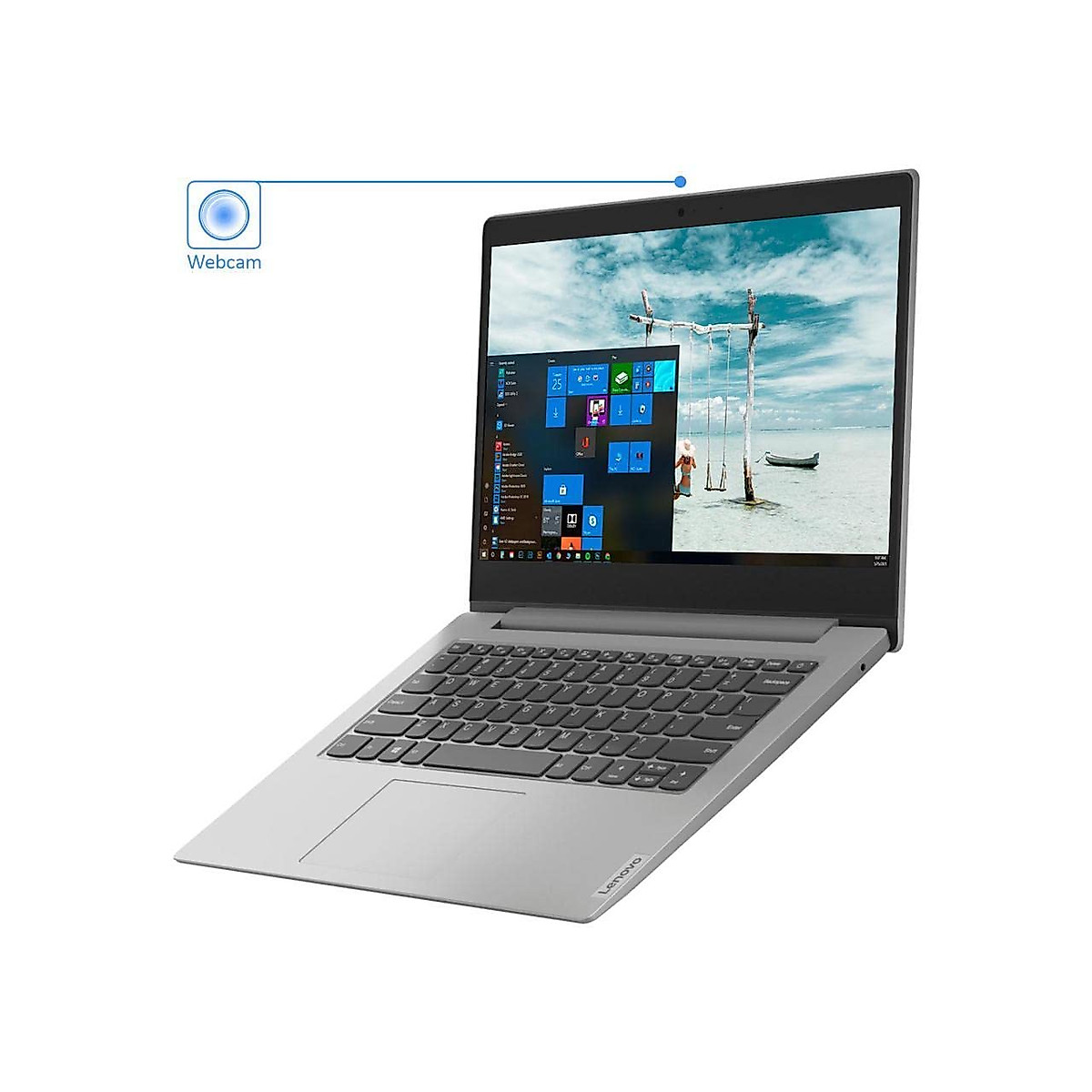 Lenovo IdeaPad 1 Bussiness Laptop 14" HD Display, Intel Pentium Silver N5030 Processor(4-Core, up to 3.1 GHz), 4GB RAM, 256GB NVMe SSD, Webcam, Win 11 S w/1 Year Microsoft 365