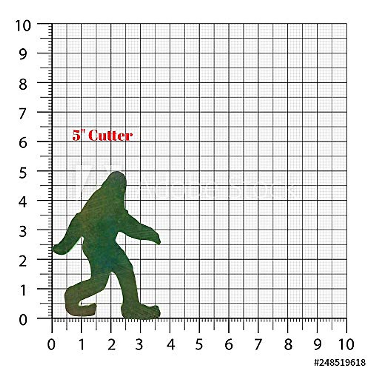 Sweet Prints Inc Bigfoot/Sasquatch Cookie Cutter - Dishwasher Safe