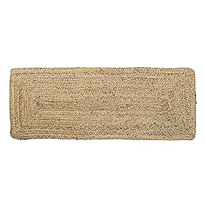 Madhu International Natural Jute Table Runner Rug, Long-Lasting Hand-Woven Rectangular Area Rug, Made from Jute Material for Indoor & Covered Door Entrances, 13 X 48 Inch