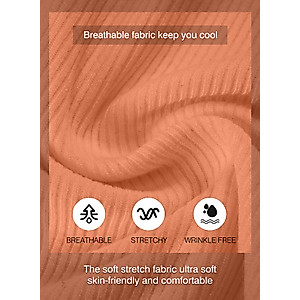 JMIERR Mens Muscle Slim Fit Button Henley Shirts Summer Crewneck Short Sleeve Longline Fitted T-Shirt Gym Workout Athletic Tees Shirt for Men, L, Orange