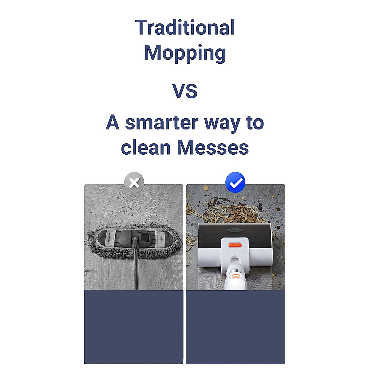 Equator 5lbs White Electric Sweeper Mop Cordless Self Cleaning with Rechargeable Battery