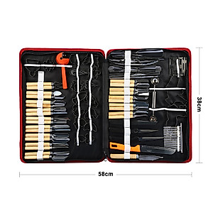 Yosoo 80Pcs Portable Culinary Carving Chiseling Tools Kit Food Vegetable Fruit Garnishing Peeling Cutting Tool Set For Professional Amateur Chef Kitchen Food Carving Art
