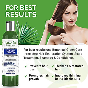 Botanical Green Care Thickening & Volumizing CONDITIONER, Hair loss Conditioner, Thickening Conditioner for Thinning Hair, Hair Growth Conditioner, Hair Strengthening, Hair Loss Products.Color Safe