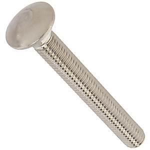 Hillman 832634 Stainless Steel Carriage Bolt, 3/8 x 3-Inch, 25-Pack