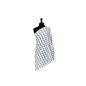 Itzy Ritzy Breastfeeding Cover and Infinity Nursing Scarf – Nursing Cover Can Be Worn as a Scarf and Provides Full Coverage While Nursing Baby, Gray Chevron