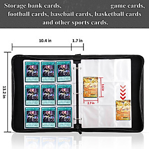 Sovinia Scrapbook Card Album, Scrapbook Card Holder Folder Cases Large Books Fits Yugioh Ninjago Card Display, Can Be 720 Cards