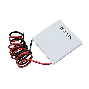 Peltier Module TEC1-12706,Aideepen 12V 6A 60W Heatsink Thermoelectric Cooler Cooling Peltier Plate Module Peltier Cooler 40x40MM 5PCS Compatible with Peltier Fan/Cold Plate