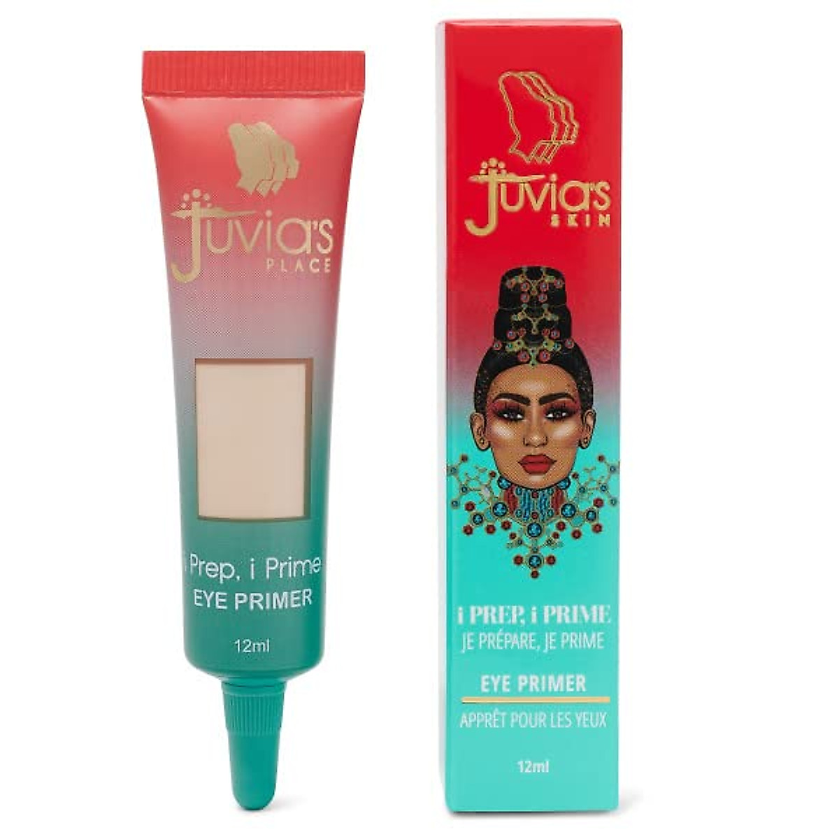 Juvia's Place i Prep, i Prime Eyeshadow Primer - Milky White, Cream Base Eye Primer, No Crease Eyeshadow Primer, Eye Makeup Addition, Primer Intensifying Glitter, Matte