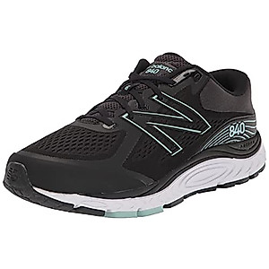 New Balance Women's W840V5 Running Shoe, Black/Storm Blue, 10 X-Wide