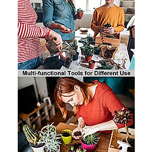 Benvo 20 Pieces Succulent Plants Tools Mini Garden Transplanting Set for Fairy Garden Planting, Miniature Plant Care of Cactus, Houseplant, Bonsai Plants Tools Kit