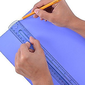 Westcott 00402 Smoke Gray Plastic Ruler with Finger Grip, 12 Inch