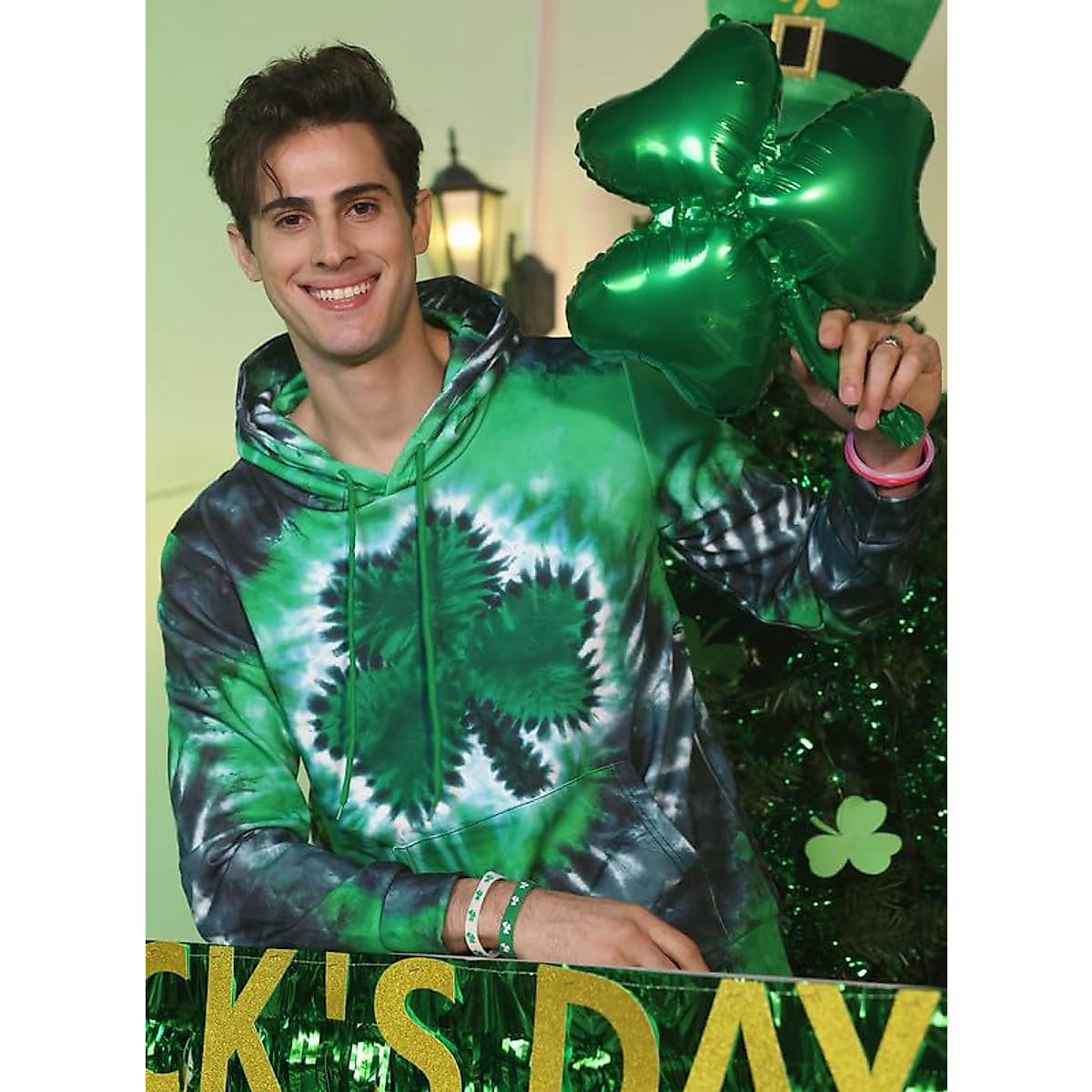 Arvilhill Irish St Patrick's Day Shamrock Funny Green Sweatshirt St Paddys Day Shirt XXL