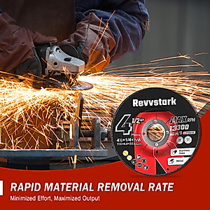 25 Pack Grinding Wheels 4-1/2 Inch, Grinder Wheel for General Purpose Metal & Stainless Steel, Aluminum Oxide Grinding Disc 4 1/2 for Angle Grinder, Depressed Center 4.5" * 1/4" * 7/8"