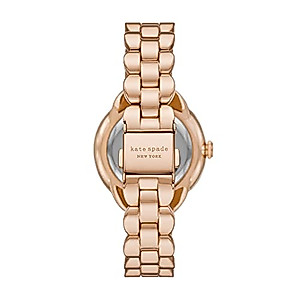 kate spade new york morningside three-hand rose gold-tone stainless steel watch (Model: KSW1738)
