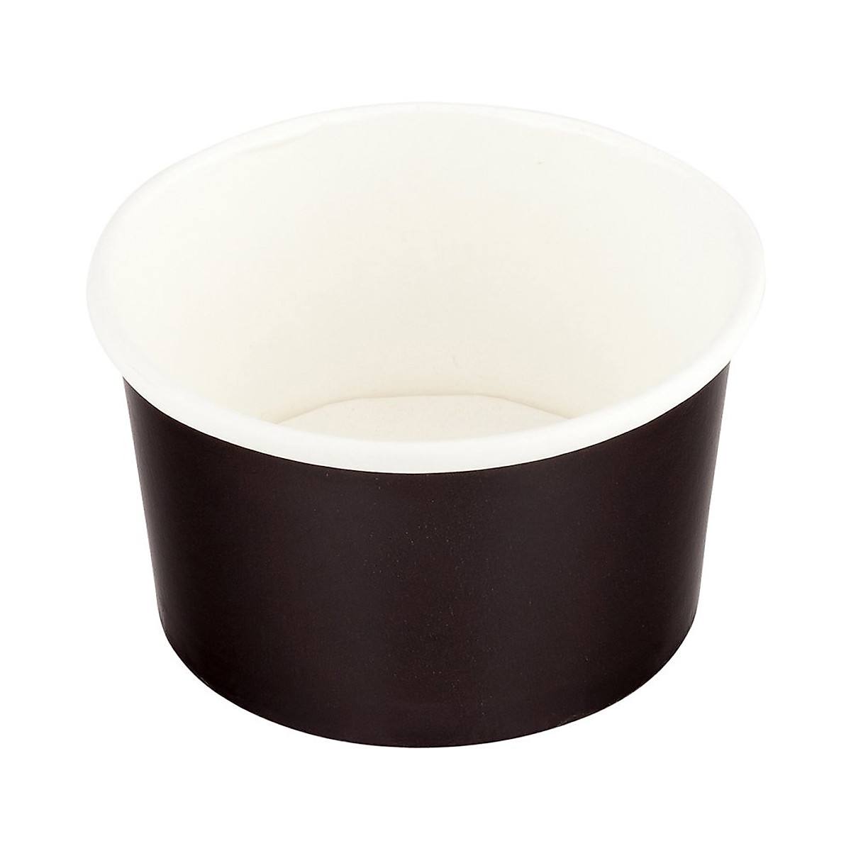 Coppetta 5-Ounce Dessert Cups, 200 Disposable Ice Cream Cups - Lids Sold Separately, Sturdy, Black Paper Frozen Yogurt Bowls, For Hot And Cold Foods, Perfect For Gelato Or Mousse - Restaurantware
