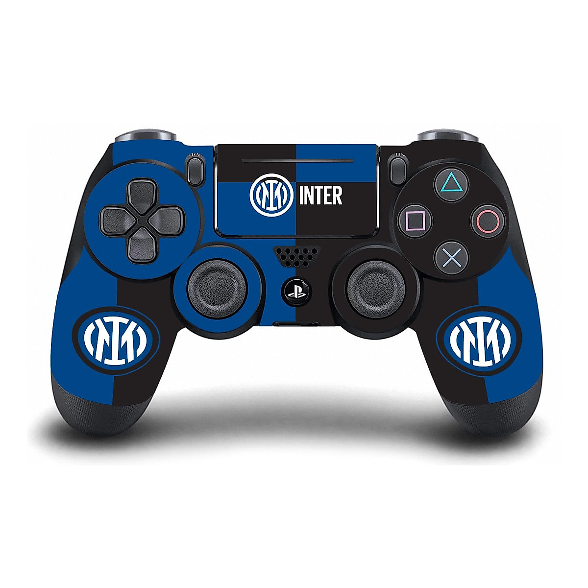 Head Case Designs Officially Licensed Inter Milan Flag Badge Vinyl Sticker Gaming Skin Decal Cover Compatible With Sony PlayStation 4 PS4 Console and DualShock 4 Controller Bundle