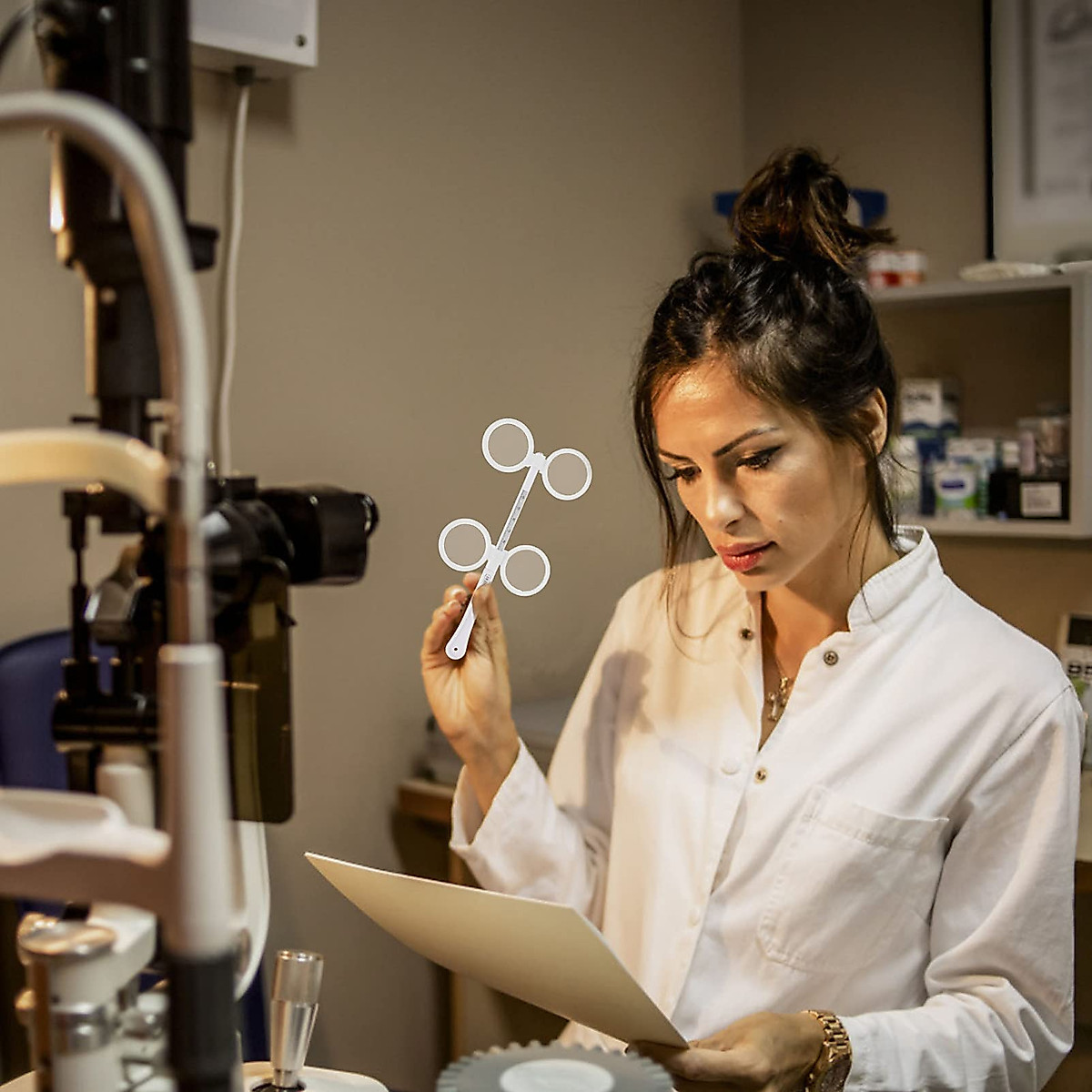 Baluue ±25 Optical Flipper Flip Trial Lens Confirmation Optometry Instrument