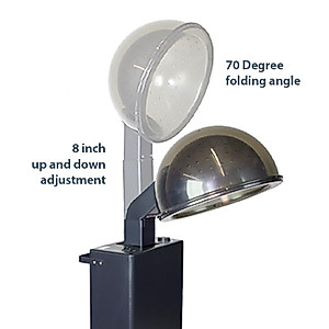 SKINACT Hooded Conditioning Hair Dryer 1150W with Stand, 60-Minute Timer, Temperature Adjustable, Angle & Height Adjustable Downdraft Hood