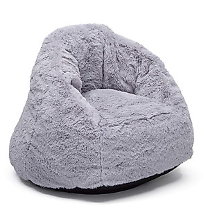 Delta Children Snuggle Foam Filled Chair, Toddler Size (for Kids Up to 6 Years Old), Grey