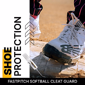 Tuff Toe Pro V2 Baseball and Softball Pitching Toe Guard - Liquid Shoe Repair and Waterproof Crease Protectors (Black)