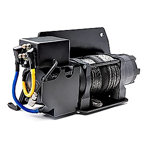 SuperATV 6000 lb. Ready-Fit Winch for Polaris Ranger XP 1000 / Crew (See Fitment) | 266.1 Gear Ratio | 50 Foot Remote Range | 3/16 Inch Steel | Permanent Magnet DC 12V, 1.9 HP Motor