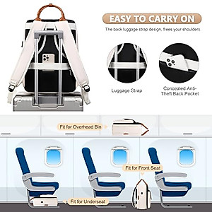 （2023 Fall Season New） Large Travel Backpack for Women, 40L Carry On Backpack Flight Approved, Backpack with Laptop Compartment, USB Charging Port, Shoes Compartment, Personal Luggage Backpack