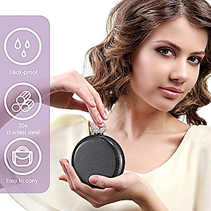 2 Pieces Cute Liquor Flask for Women Stainless Steel Flask Crystal Liquor Glitter Whiskey Flasks 5 oz Cute Liquor Flask with Crystal Lid, Funnel and Glitter Coating for Women Present (Black and White)