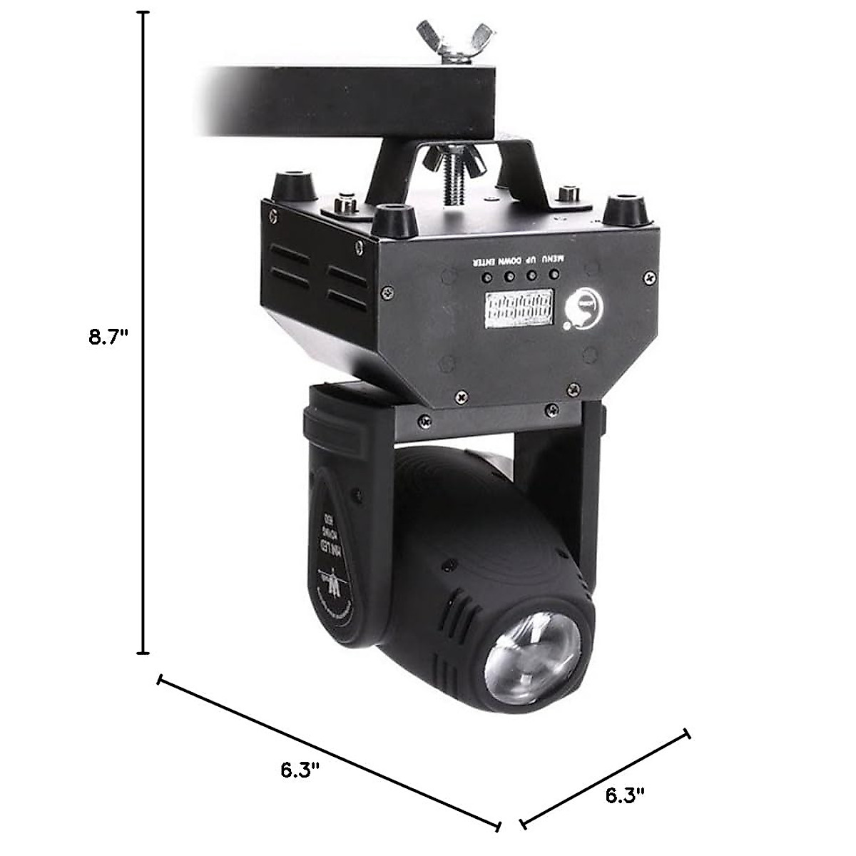 U`King LED Moving Head Light RGBW Beam Lights with DMX for Live Show DJ Disco Events Party Stage Lighting KTV Wedding (1 Pack)