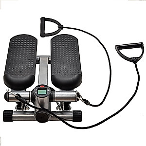 BalanceFrom Adjustable Stepper Stepping Machine with Resistance Bands, Gray