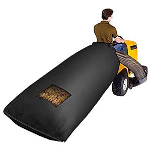 fengchensety Universal Lawn Tractor Leaf Bag Large Capacity Mower Grass Catcher Pouch Reusable Yard Waste Organizer for Garden Fast Leaves Collection Cleaning
