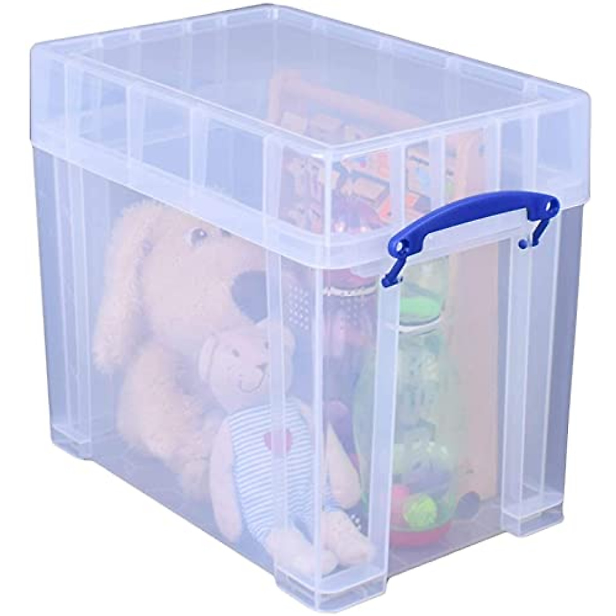 Really Useful Box Plastic Storage Box, Clear, 19 XL Litre (19CXL)