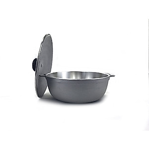 Uniware 9900 Super Quality Aluminum Caldero,Dutch Oven,11.5 QT,Silver (38cm (15-Inch)), Hand Made