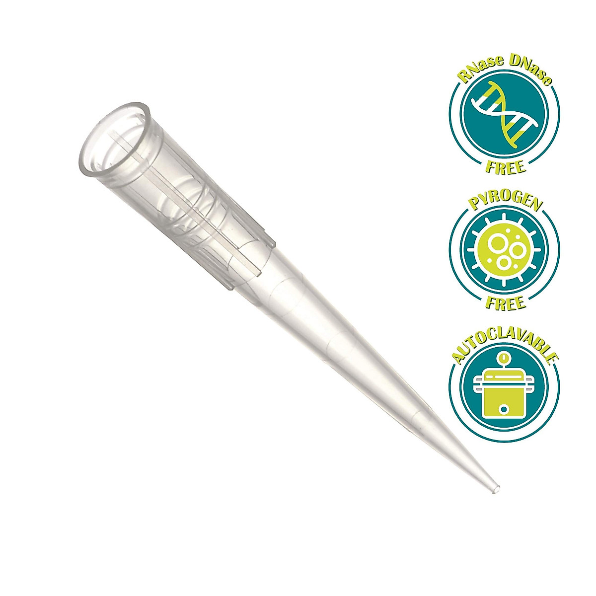 Extragene™ Universal 200 ul Pipette Tips, Racked, Sterile, DNase/RNase & Pyrogen Safe, 96 Tips/Rack, Pk x 10 Racks (Clear)