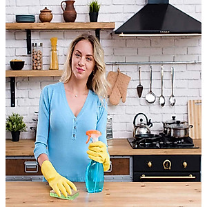 Natural Sponge by Scrubit - 24-Pack - Biodegradable Cellulose Natural Sponges for Dishes with a Tough Eco-Friendly Scouring Pad for Kitchen and Bathroom – Non-Stick Plant-Based Compostable Sponges