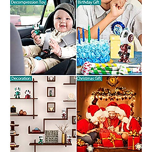 Aubllo Robots Toys for Kids Christmas Stocking Stuffers 2022 New Mini Talking Robots Gifts for Boys Girls Adults with 10 Hours Working Time USB Charging LED Eye Interactive Electronic Toy(Green)