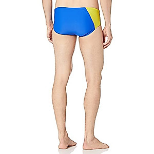 Speedo Men's Swimsuit Brief PowerFlex Eco Revolve Splice Team Colors