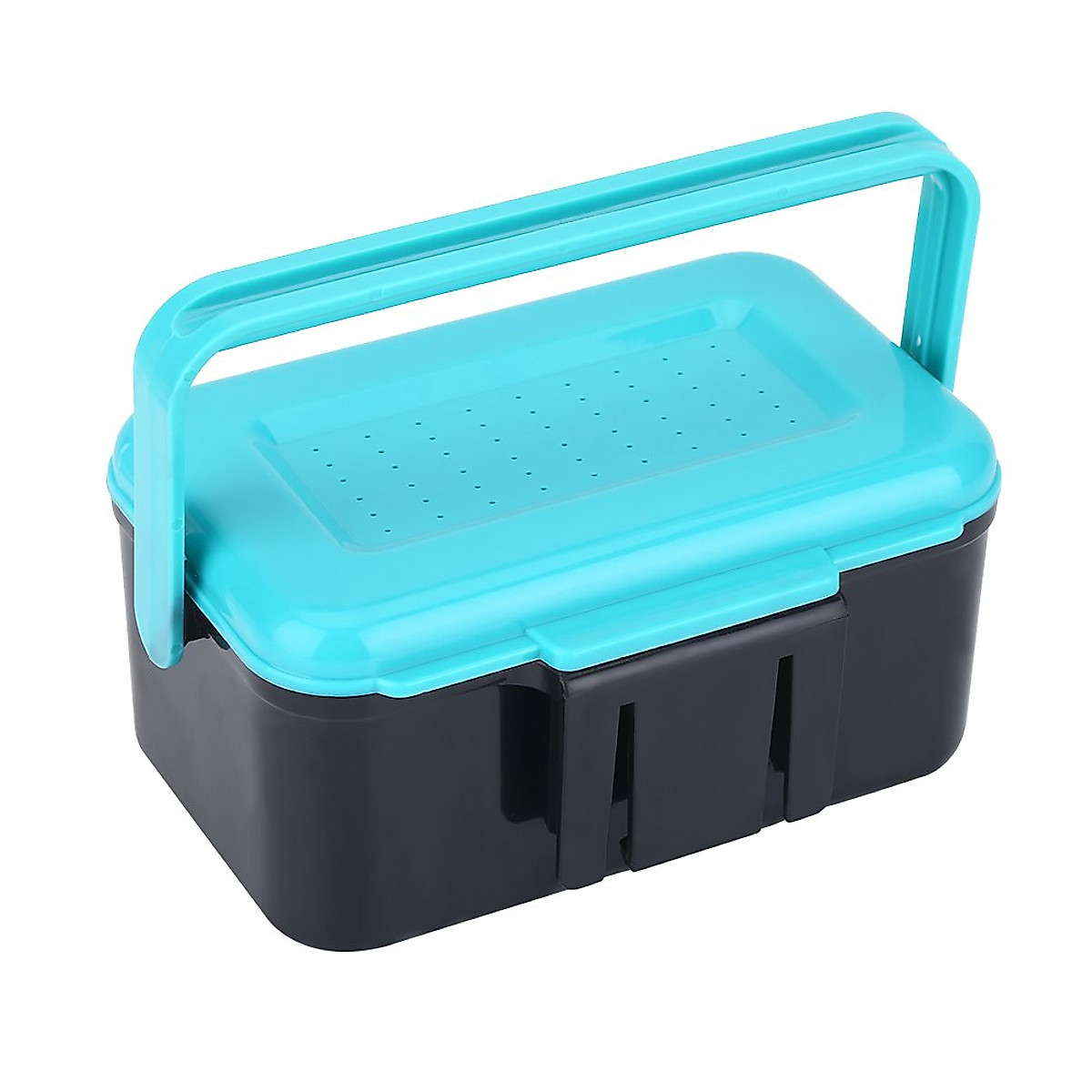 Fishing Bait Case, Plastic Fishing Bait Holder Box Worm Lure Storage Case with Clip Perfect for Fishing