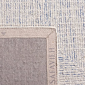 Safavieh Abstract Collection 6' x 9' Blue/Ivory ABT480M Handmade Wool Area Rug
